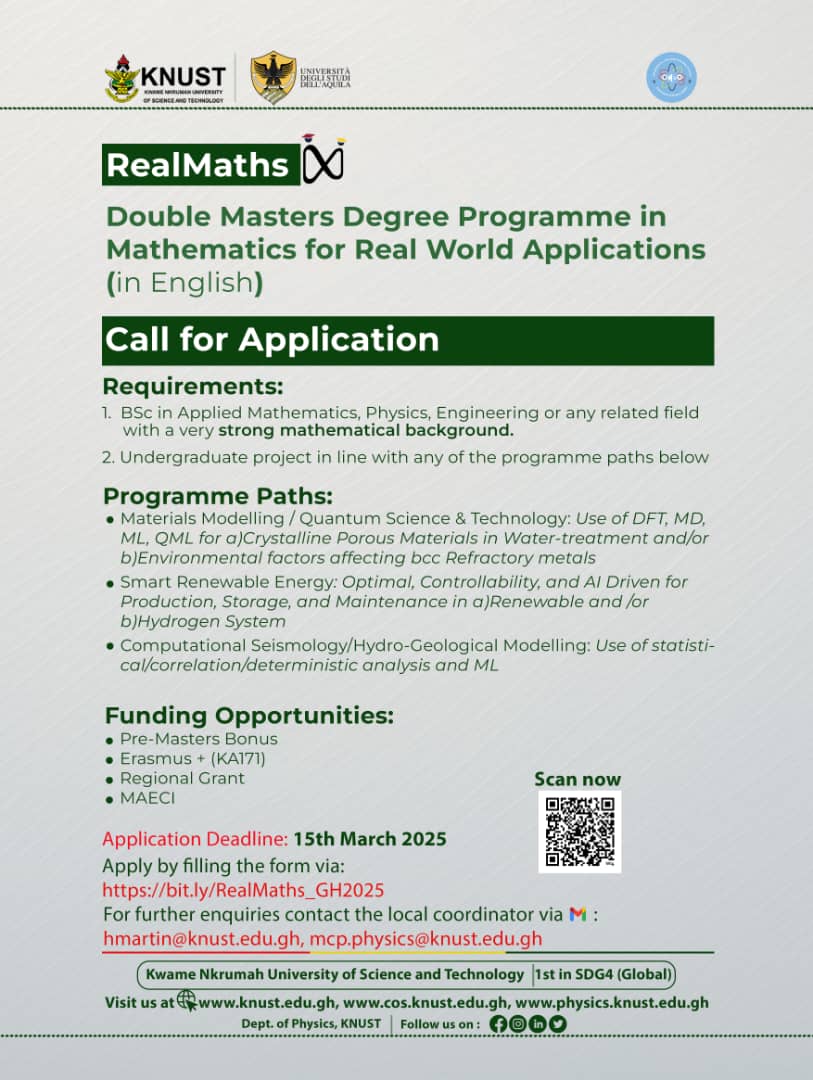 RealMaths 2025 Application - Physics